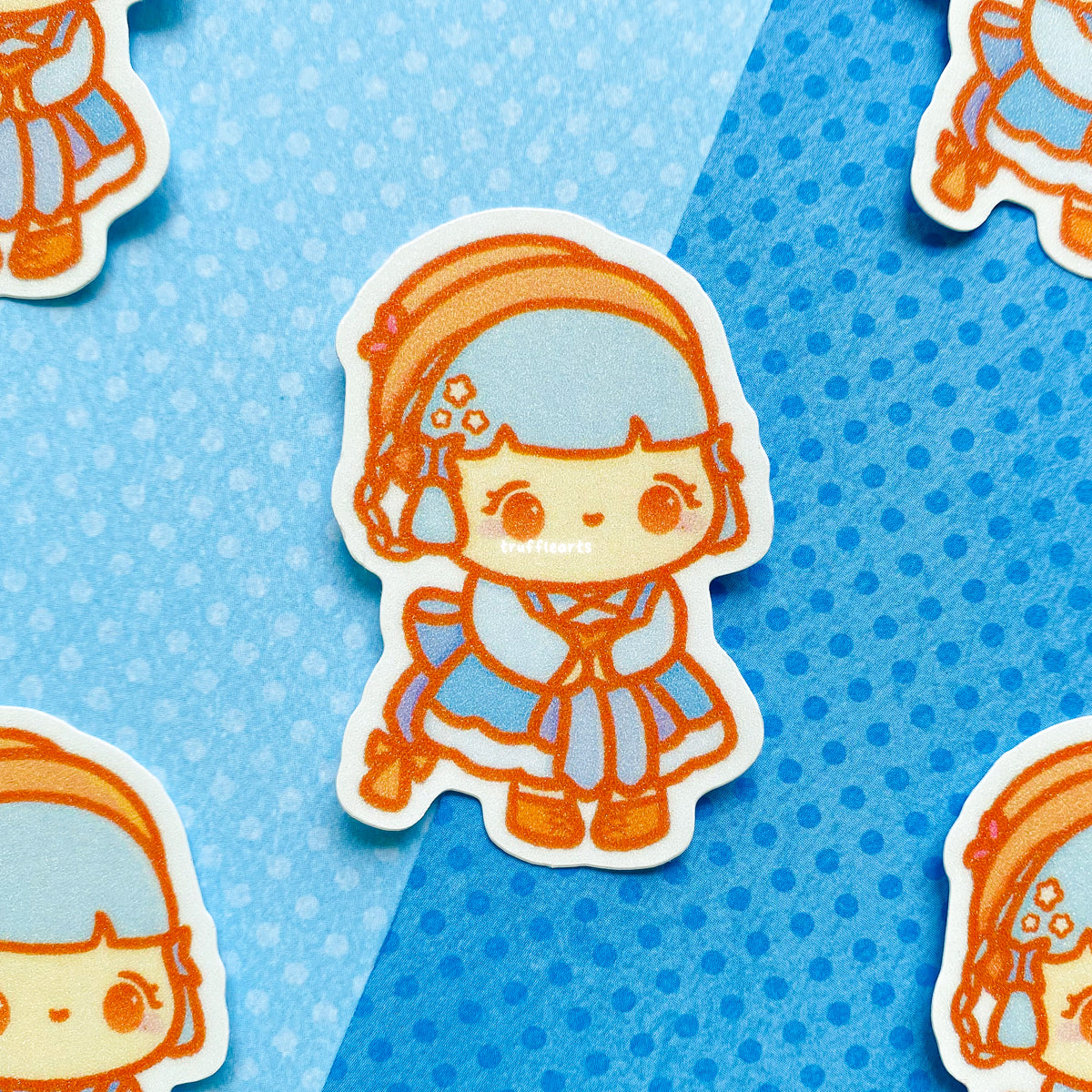 Ayaka Glitter Vinyl Sticker – Truffle Arts